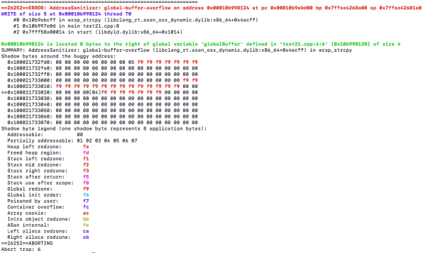 global-buffer-overflow – ta2